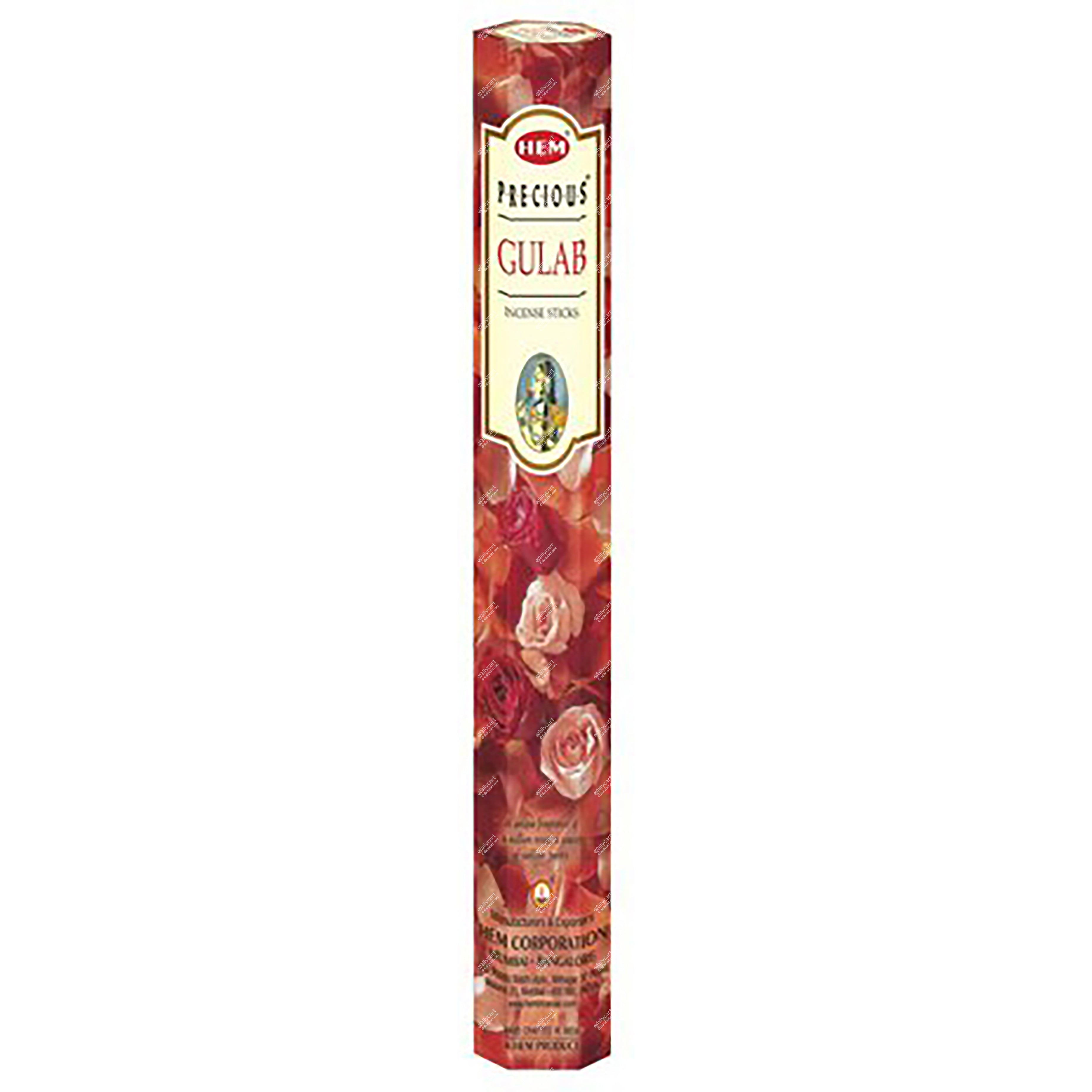 Hem Precious Gulab Incense Sticks, 20 Sticks, 1 Tube